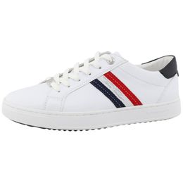 Tom Tailor Damen Tom Tailor Plateausneaker &raquo;Ellen&laquo; mit Stickerei, Freizeitschuh, Halbschuh, Schn&uuml;rschuh wei&szlig; 38