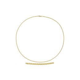 Firetti Collierkettchen »Schmuck Geschenk Gold 375 Stegankerkettengliederung 1, 6 mm breit« Made in Germany gelbgoldfarben 45 Diese Kette lässt...