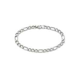 Bruno Banani Edelstahlarmband »Schmuck Geschenk Armkette Figarokette breit Silber« edelstahlfarben 19 Lässiges Armband im zeitlosen Design