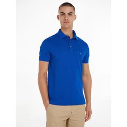 Tommy Hilfiger Poloshirt »1985 SLIM POLO mit Piqué-Struktur und Stickerei« meliert, casual, slim fit, Baumwollmix, Polokragen Ultra Blue S S Slim...