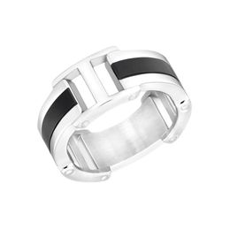 s.Oliver Fingerring »2035800/-01/-02/-03« edelstahlfarben-schwarz 60 s.Oliver Herren Ring für stilbewusste Männer