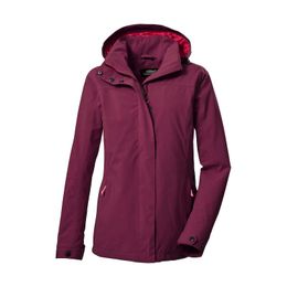 Killtec Outdoorjacke »KOS 92 WMN JCKT« Wasserdichte Damenjacke mit abnehmbarer Kapuze, verstellbare Bündchen dunkelrosé 46 46 Damen Funktionsjacke...