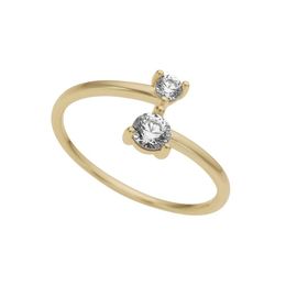 Firetti Goldring »Schmuck Geschenk Gold 333 Damenring Verlobungsring Goldring Solitär« mit Zirkonia (synth.) gelbgoldfarben-kristallweiß 19...