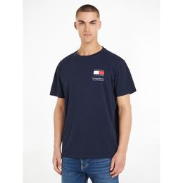 Tommy Jeans T-Shirt »TJM SLIM 2PACK S/S FLAG DNA TEE« Packung, 2er, mit großem Logodruck auf der Brust Dark Night Navy/Lt Grey HTR L L Slim Fit...