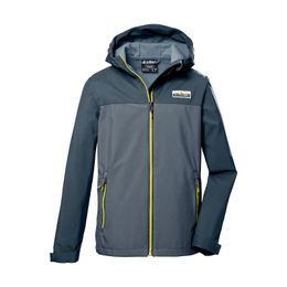 Killtec Softshelljacke »KOS 344 BYS SFTSHLL JCKT« Softshelljacke: Kapuze verstellbar, 10.000 mm wasserdicht, Colourblock dunkelpetrol 176 176...