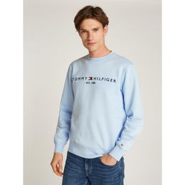 Tommy Hilfiger Sweatshirt &raquo;TOMMY LOGO SWEATSHIRT mit Rundhals und Stickerei&laquo;, unifarben, casual, regular fit, Baumwollmix, Rundhals Breezy Blue XXL...