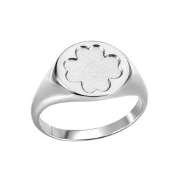 Firetti Fingerring »Schmuck Geschenk Silber 925 Silberring Kleeblatt« silberfarben 56 Bezaubernd schöner Damenring mit eingeprägtem Kleeblatt Motiv