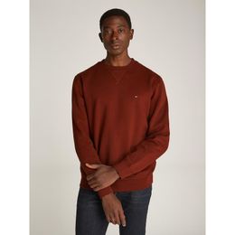 Tommy Hilfiger Sweatshirt »ESS SEASONAL FLEECE CREWNECK mit Rundhals und Stickerei« unifarben, casual, regular fit, Baumwollmix, Rundhals Rich...