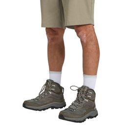 Jack Wolfskin Wanderschuh &raquo;CYROX TEXAPORE MID M&laquo; cold-coffee UK75-EU41 UK75-EU41 Schaftaufbau aus Leder/Textil-Materialmix
