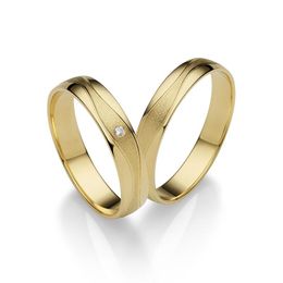 Firetti Trauring »Schmuck Geschenk Gold 375 Hochzeit Ehering "LIEBE"« Made in Germany, wahlweise mit oder ohne Brillant gelbgoldfarben 63 Ehering...