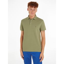 Tommy Hilfiger Poloshirt »1985 SLIM POLO mit Piqué-Struktur und Stickerei« meliert, casual, slim fit, Baumwollmix, Polokragen Faded Olive M M Slim...