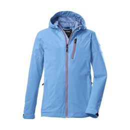 Killtec Outdoorjacke &raquo;KOS 208 GRLS JCKT&laquo; Wasserdichte Kinderjacke, regulierbar, Zipper-Taschen, Kinnschutz hellblau 128 128 Funktionsjacke mit...