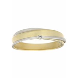 Firetti Diamantring »Schmuck Geschenk Gold 333 Damenring Goldring Diamant« mit Brillant Gelbgold-333-Weißgold-333 19 Femininer Damenring in toller...