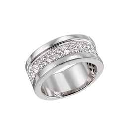 Firetti Fingerring »Schmuck Geschenk Silber 925 Silberring Rondell« mit Zirkonia (synth.) silberfarben-kristallweiß 52 Damenring im märchenhaft...