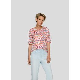 Rabe Rundhalsshirt, mit grafischem Muster Mandarine 46 46 Rundhalsshirt für Damen von Rabe MODEN