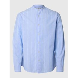 Selected Hemd Herren Größe S blau / weiß