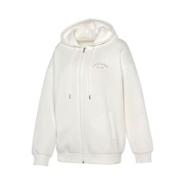 Lascana Damen Kapuzensweatjacke, beige, Gr&ouml;&szlig;e 40/42