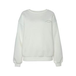 Lascana Damen Sweatshirt, creme, Gr&ouml;&szlig;e 36/38
