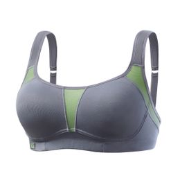 H.I.S. H.I.S Damen Sport-BH, grau-neon-gr&uuml;n, Gr&ouml;&szlig;e 95E