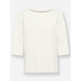Heine Witt Damen 3/4-Arm-Shirt mit Rundhals-Ausschnitt, ecru, Gr&ouml;&szlig;e 38