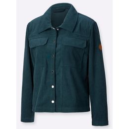 WITT Damen Cordjacke mit Hemdkragen, puder, Gr&ouml;&szlig;e 36