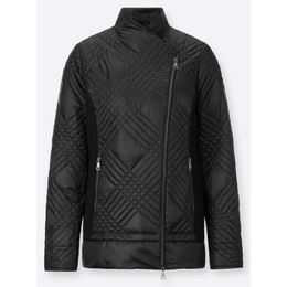 WITT Damen Daunenjacke im Materialmix, schwarz, Gr&ouml;&szlig;e 40