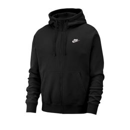 Nike Nsw Club Sweatjacke Herren - schwarz - Gr. XL - Baumwolle/Polyester
