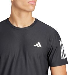 Adidas Own The Run Funktionsshirt Herren - schwarz - Gr. S - Polyester/Elastan