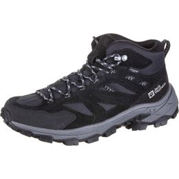 Jack Wolfskin Vojo Tour Texapore Mid Wanderschuhe Herren - schwarz - Gr. 45 - Synthetik