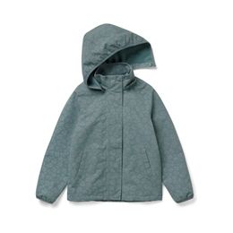 Tchibo - Kinder-Thermo-Regenjacke mit reflektierenden Elementen - Kinder - Gr. 146/152 - silber/print