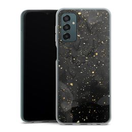 DeinDesign Galaxy M23 5G Handy Silikon Hülle Case transparent Handyhülle Marble Glitzer Gold & Copper Silikon Case