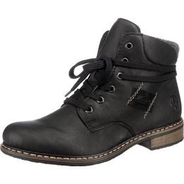 Rieker Schn&uuml;rstiefelette Damen Gr&ouml;&szlig;e 37 schwarz Winterschuhe