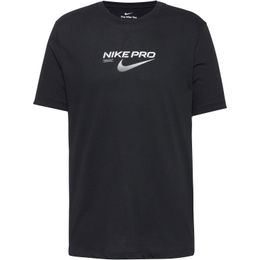 Nike Pro Funktionsshirt Herren - schwarz - Gr. L