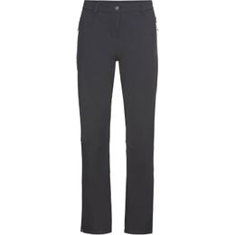 Jack Wolfskin Trek Terrain Softshellhose Damen - schwarz - Gr. 42 - Polyester/Elastan