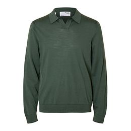 Selected Pullover 'SLHTRAY' Herren Gr&ouml;&szlig;e L dunkelgr&uuml;n