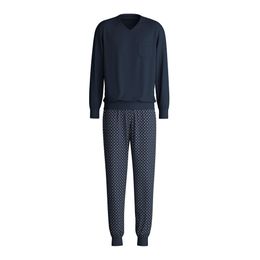 Calida Pyjama Herren Gr&ouml;&szlig;e M marine / saphir / hellblau