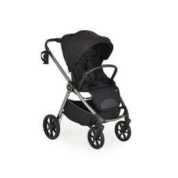 Cangaroo Kombikinderwagen Unique 3 in 1 Babyschale Sto&szlig;d&auml;mpfer PU-R&auml;der Tasche schwarz