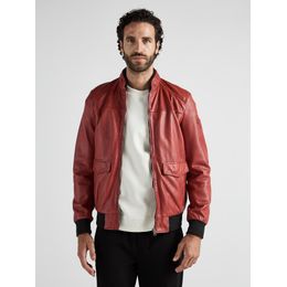 Blouson JCC "51190", Herren, Gr. 48, rot, Obermaterial: 100% Lammleder; Futter: 100% Polyester, Jacken