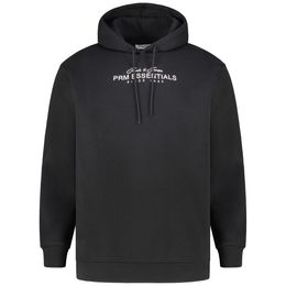 Jack & Jones Große Größen Jack&Jones Hoodie mit Label-Print Farbe schwarz Größe: 5XL