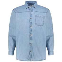 Gro&szlig;e Gr&ouml;&szlig;en s.Oliver Jeanshemd Farbe blau Gr&ouml;&szlig;e: 3XL