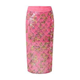 Versace Jeans Couture Rock Damen Gr&ouml;&szlig;e 40 safran / rosa / schwarz