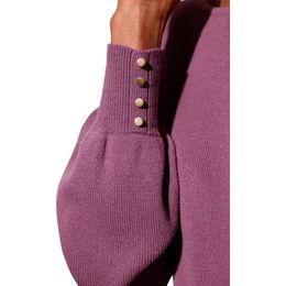 WITT Damen Strickkleid mit Schurwolle, violett, Gr&ouml;&szlig;e 42