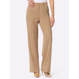 Heine Damen Hose, Braun, Gr. 38, R&ouml;hrenhosen, Material: Polyester