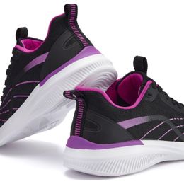 Lascana Damen Sneaker, schwarz/lila, Gr&ouml;&szlig;e 40
