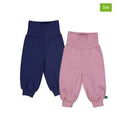 Fred's World by GREEN COTTON Fred ́s World by GREEN COTTON 2er-Set: Sweathosen "Alfa" in Rosa/ Dunkelblau - 69% | Größe 92 | Babyhosen