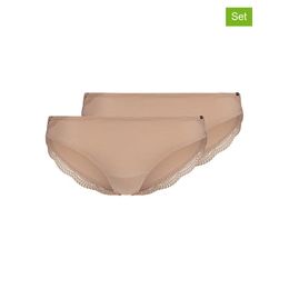 Skiny 2er-Set: Slips in Beige - 48% | Größe 36 | Damen-unterteile