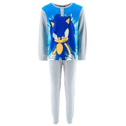 Sonic Pyjama "Sonic modern" in Blau/ Grau - 71% | Größe 98 | Kinder-waesche