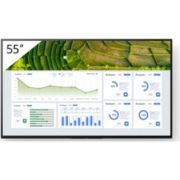 Sony 55" Pro BRAVIA LCD 440nit (3840 x 2160 Pixel, 55"), Digital Signage, Schwarz