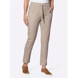 Heine Damen Cordhose, Braun, Gr. 38, R&ouml;hrenhosen, Material: Polyester