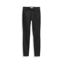 Tom Tailor Damen Coated TTLUCIE SKINNY Jeans, schwarz, Uni, Gr. 29/34